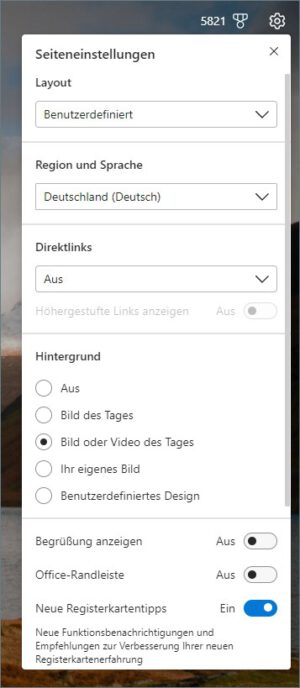 Edge (2022) starten mit “Bild des Tages” – Die Digitaloma